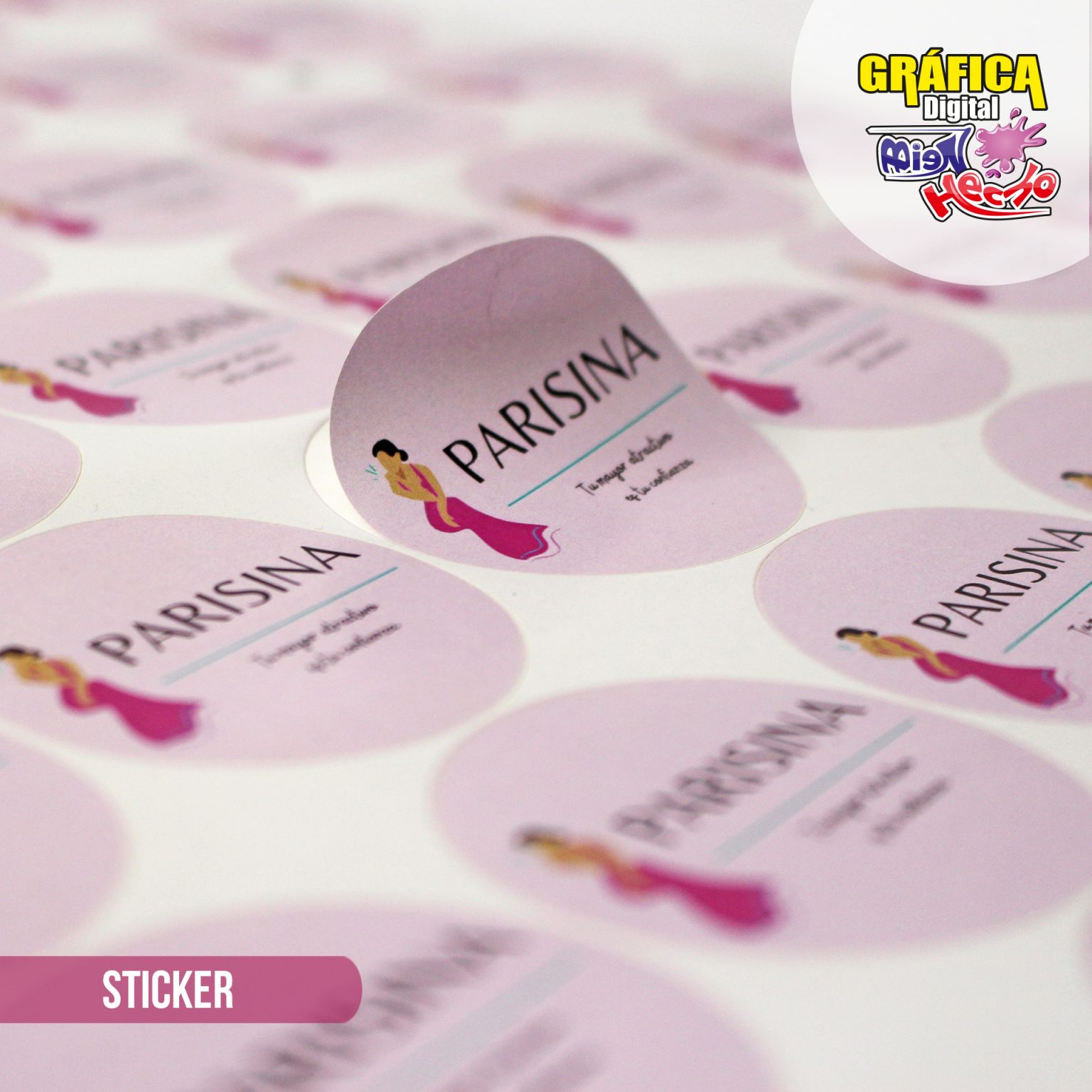 Sticker Adhesivo Vinil - Precio por m² | Gráfica Bien Hecho