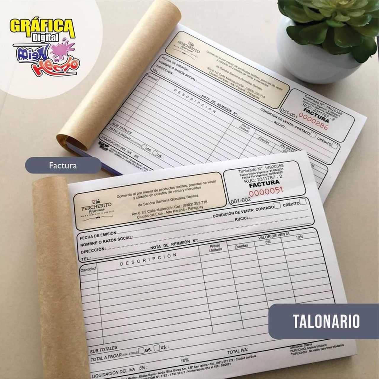 Talonario de Rifas | Graficas Bien Hecho