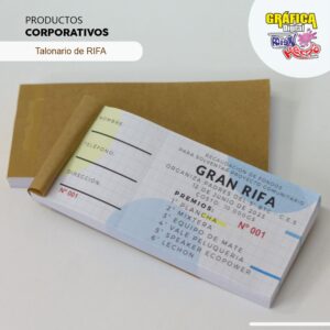 Talonario de Rifas - A Color | Gráfica Bien Hecho