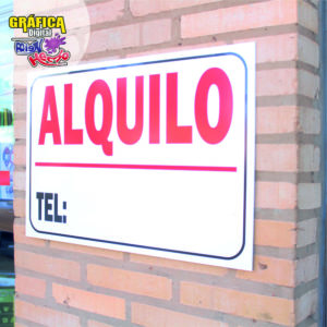Cartel de Alquilo 60x40 cm | Gráfica Bien Hecho