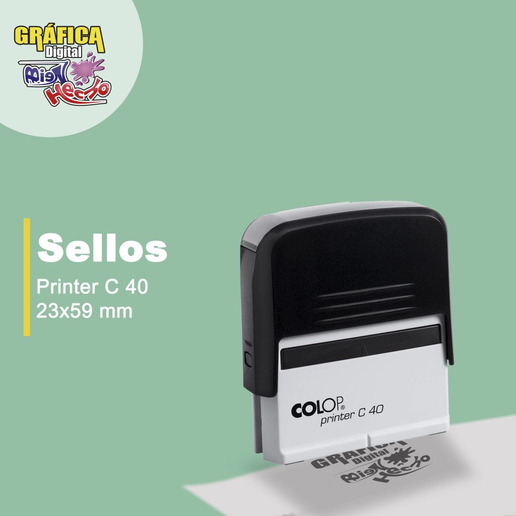 Sellos Printer C 40 - 23x59mm | Gráfica Bien Hecho