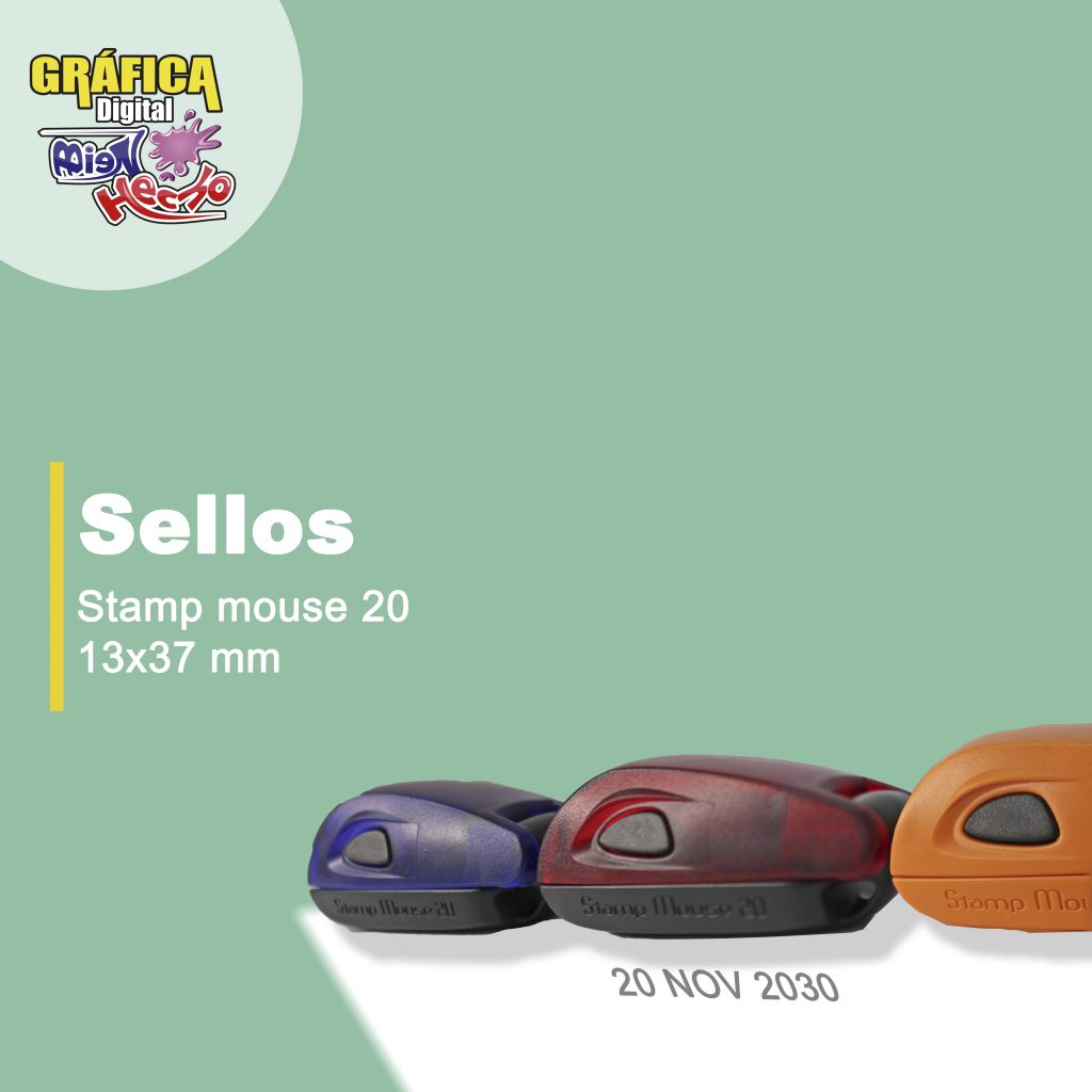 Stamp mouse 20, 13x37 mm | Gráfica Bien Hecho