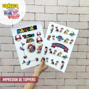 Impresión Toppers A4 | Gráfica Bien Hecho