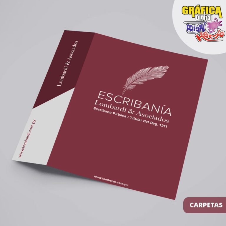 Carátula para Escribanías Personalizada - 100 Unidades | Gráfica Bien Hecho