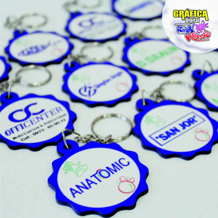 Llaveros MDF- A partir de 10 Unidades | Gráfica Bien Hecho