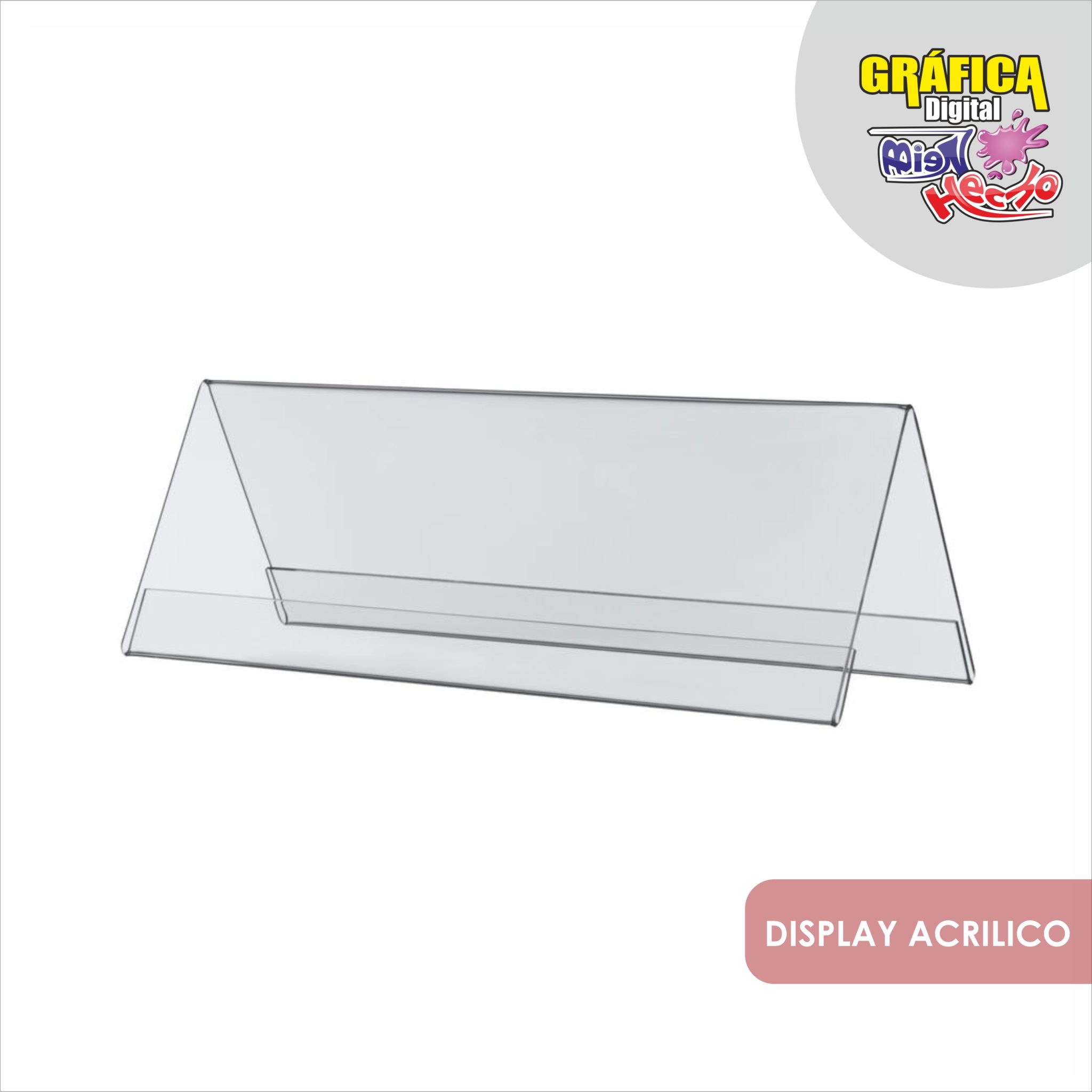 Display Acrílico - 20x7cm | Gráfica Bien Hecho