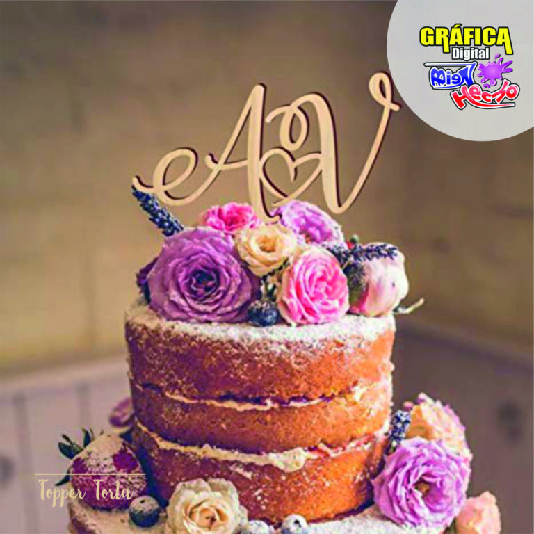 Toppers Boda- MDF/Acrílico- El Precio varía por Cantidad y Tamaño ...