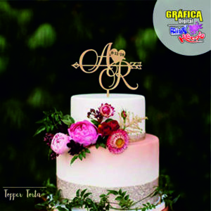 Toppers Boda- MDF/Acrílico- El Precio varía por Cantidad y Tamaño ...