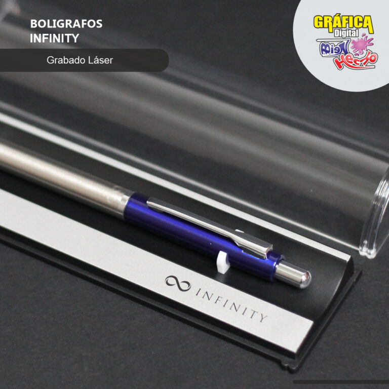Bolígrafo Infinity Azul Navy - Cod: 3902 | Gráfica Bien Hecho