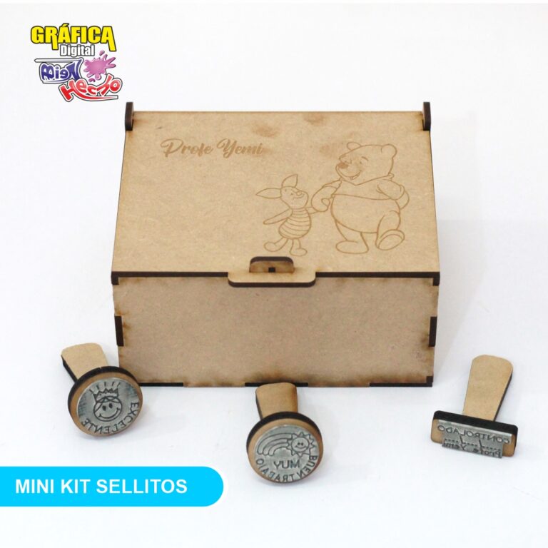 MINI KIT SELLITOS MAESTROS - MDF CRUDO | Gráfica Bien Hecho